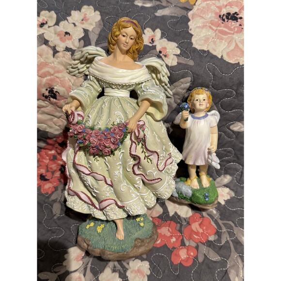 Pipka | Accents | 997 Pipka Earth Angel Set Of 2 Angel Of Roses And ...